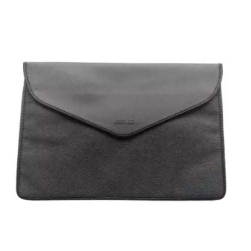 ASUS ZenBook UltraSleeve 14" Gray Fabric Pouch with Leather Flap
