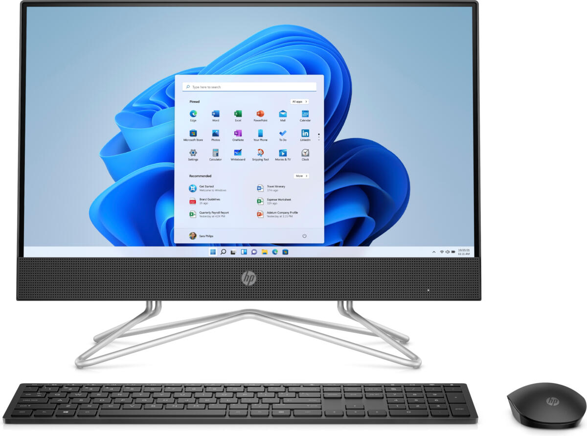 HP 22-DD0153 21.5" FHD LED All-in-One Desktop Intel Pentium Silver J50