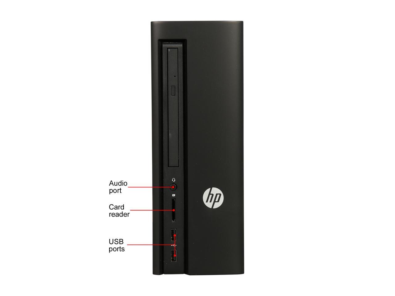 HP Desktop Computer Slimline 260-a010 Pentium J3710 (1.60 GHz) 4 GB 1
