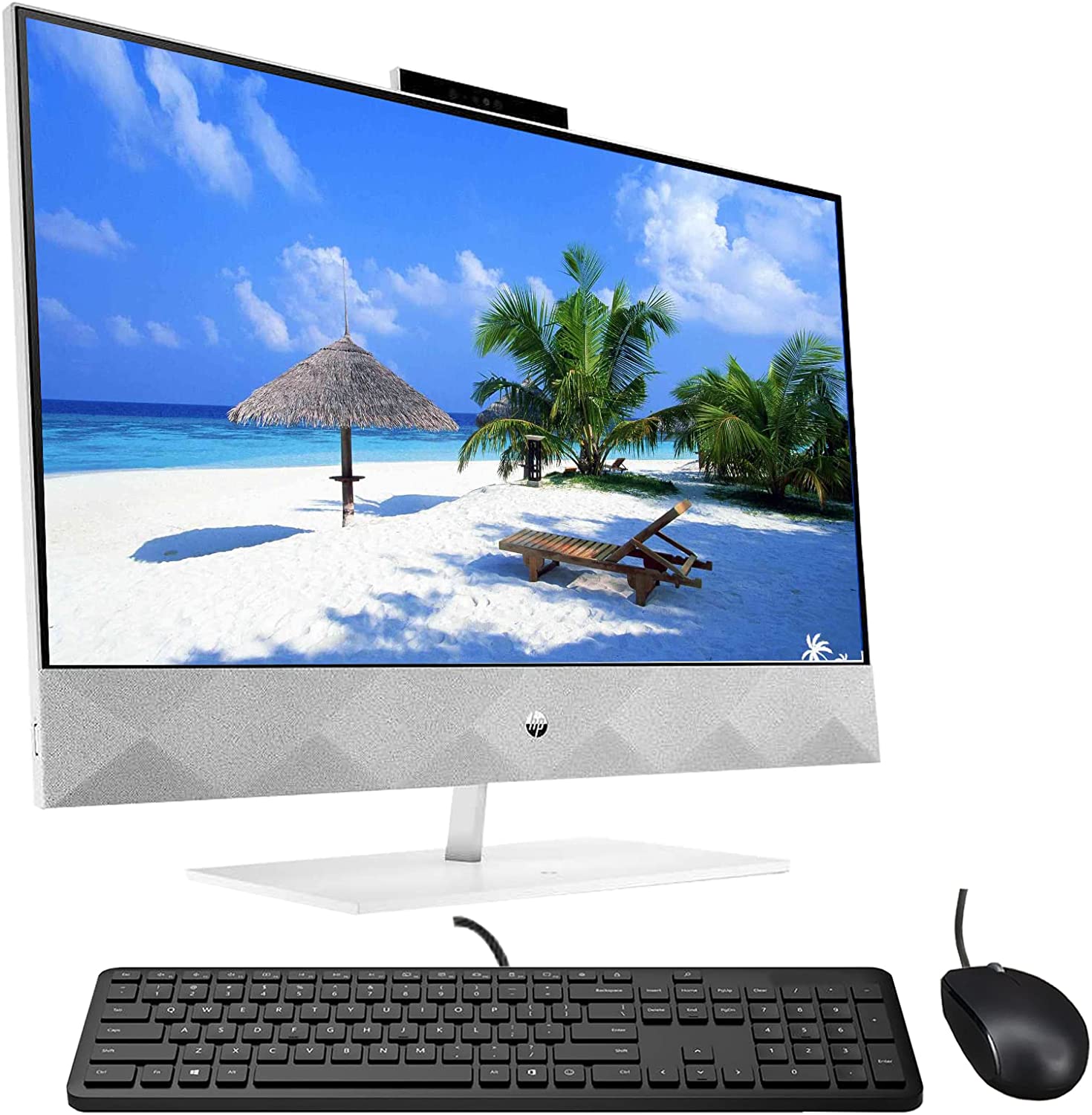 HP AIO 27-D0250M 27" FHD 1920x1080 PC AMD Ryzen 7 4800H 8GB 1TB + 512G